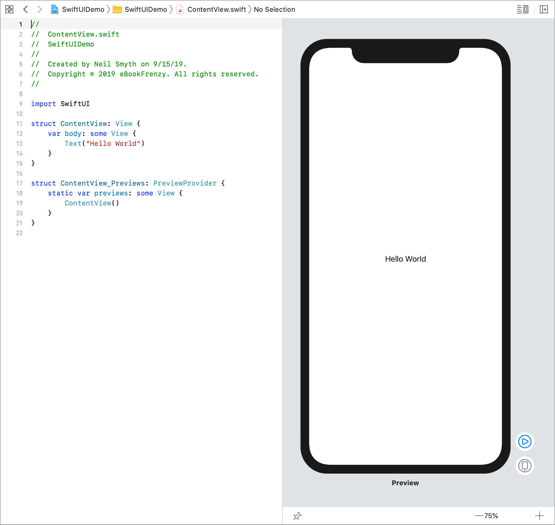 A SwiftUI Example Tutorial Answertopia