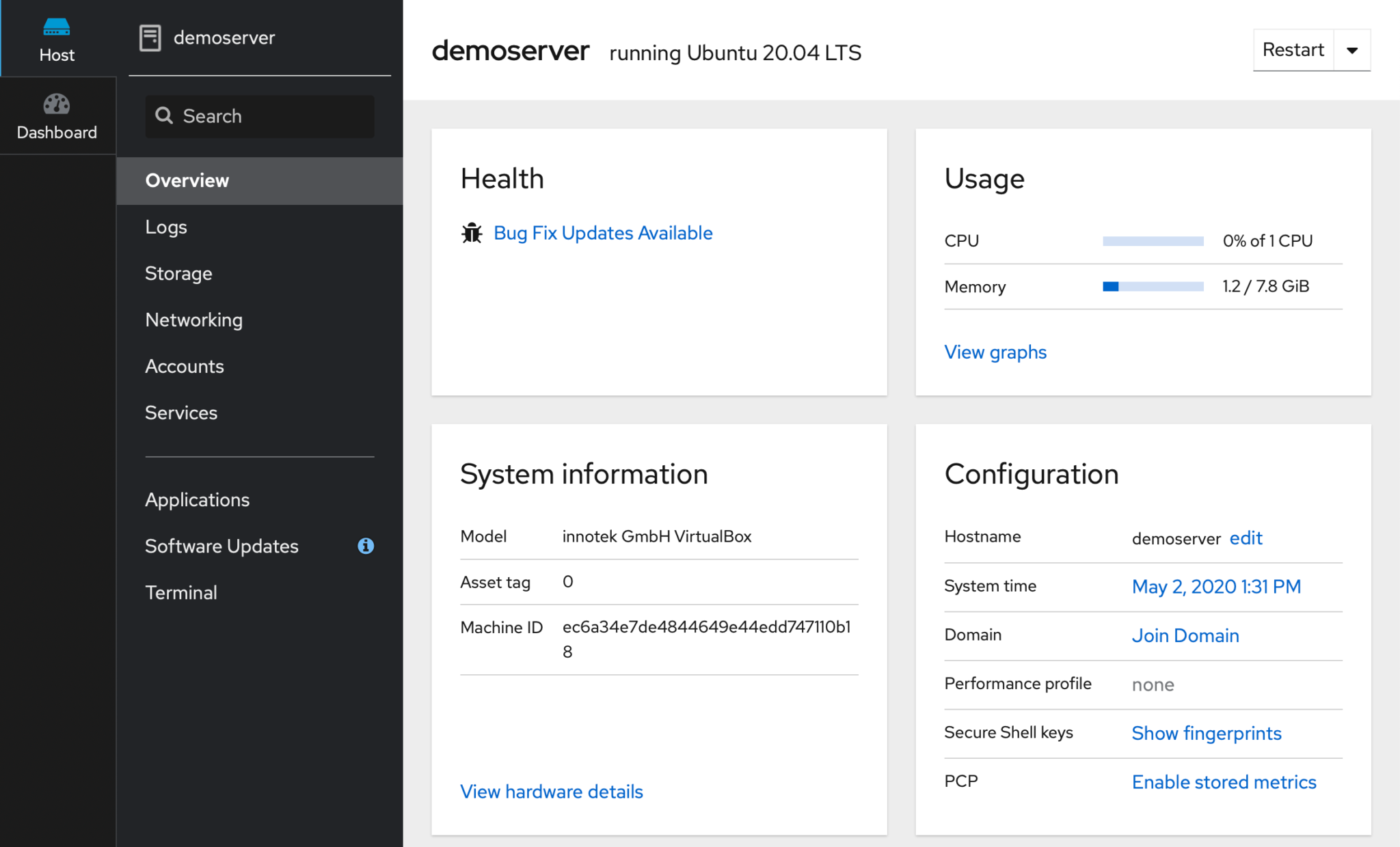 An Overview of the Ubuntu 20.04 Cockpit Web Interface – Answertopia