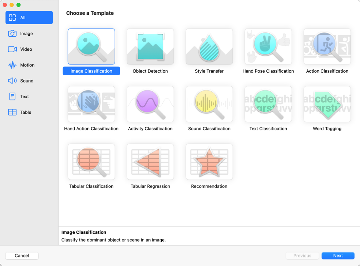 Using Create ML to Build an Image Classification Model – Answertopia