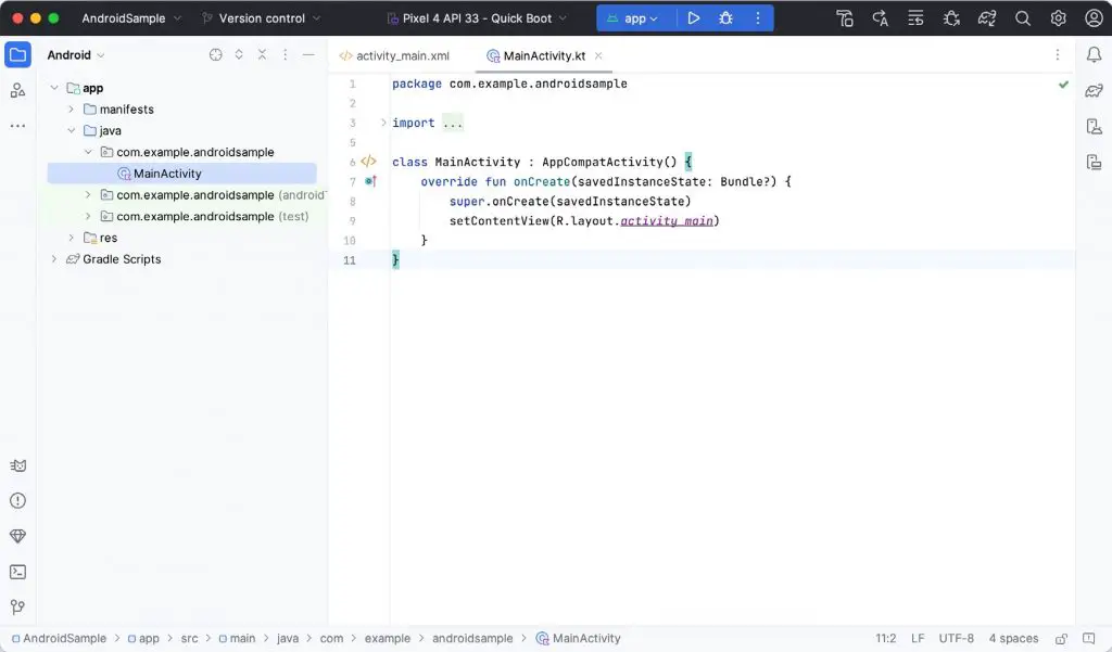 An Android Studio Tutorial – Answertopia
