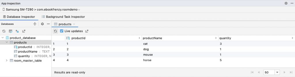 Using the Android Room Persistence Library – Answertopia
