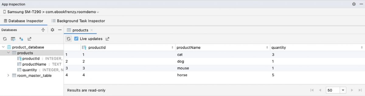 Using the Android Room Persistence Library – Answertopia